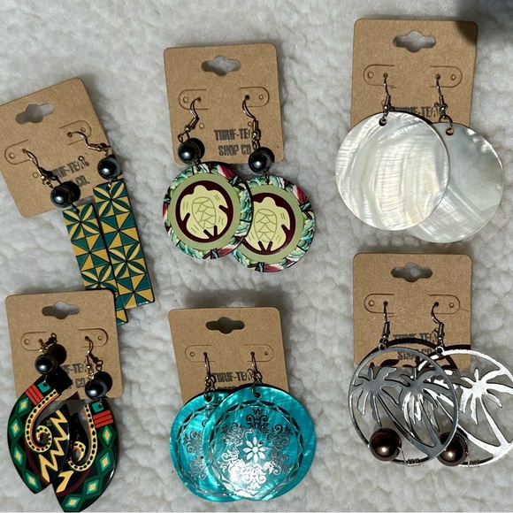 Jewelry | Six Earrings Islander Designs | Poshmark